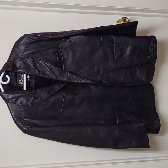 Reed | Jackets & Coats | Vintage Reed Black Quality Leather Jacket ...